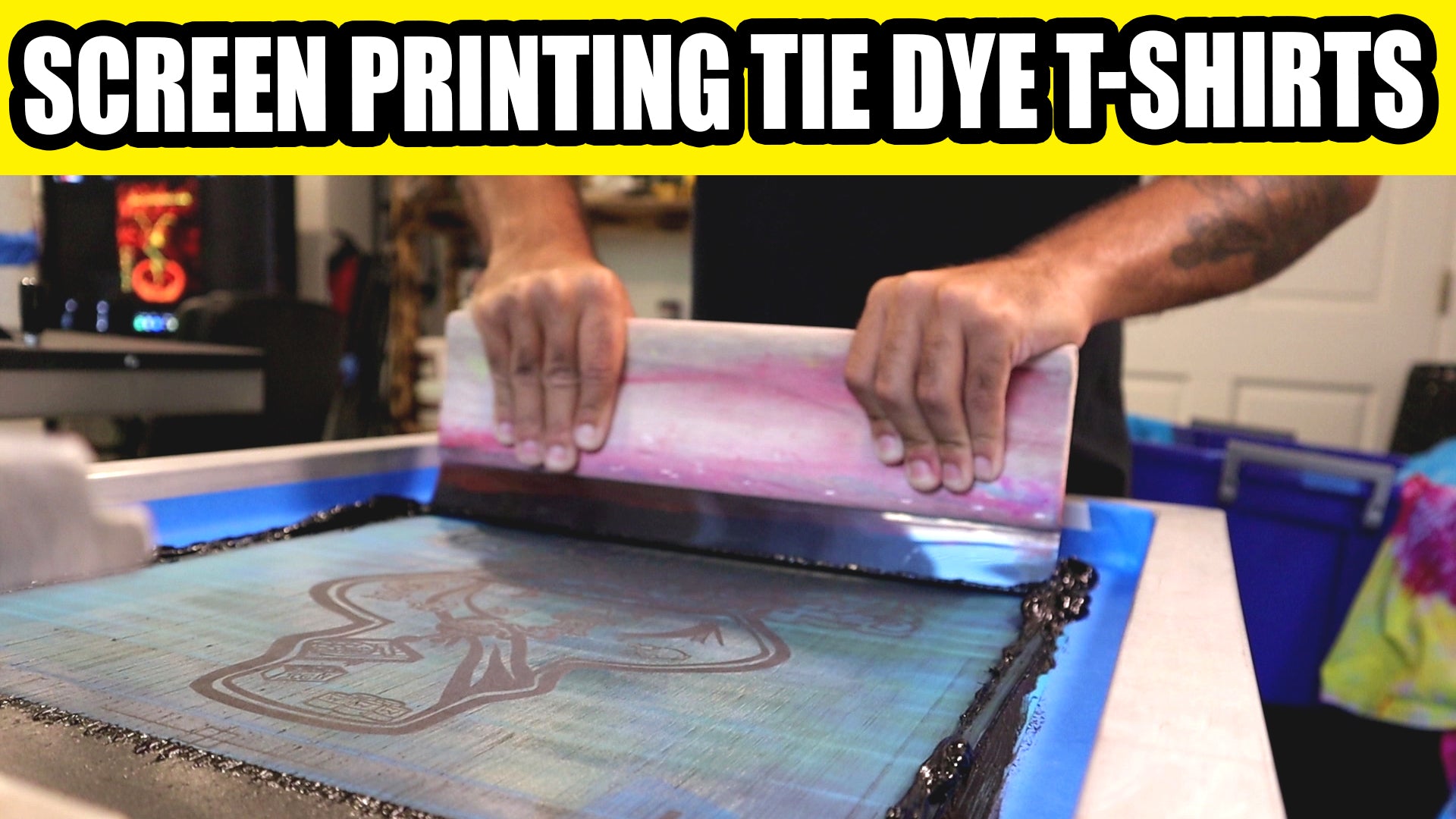 How To Screen Print On Tie Dye T-Shirts – whadafunk
